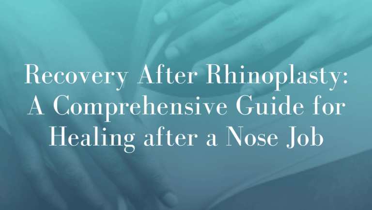Recovery After Rhinoplasty: Guide for Healing after a Nose Job - Dr ...